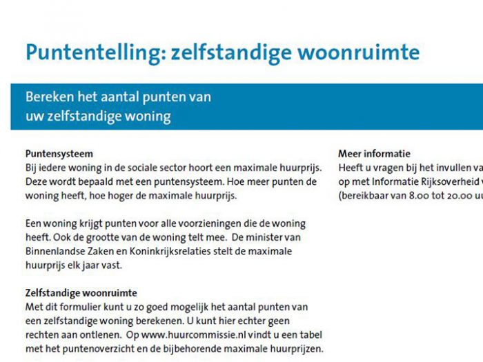 Liberaliseren woning | Puntentelling | Vrije sector | +142 | +Label